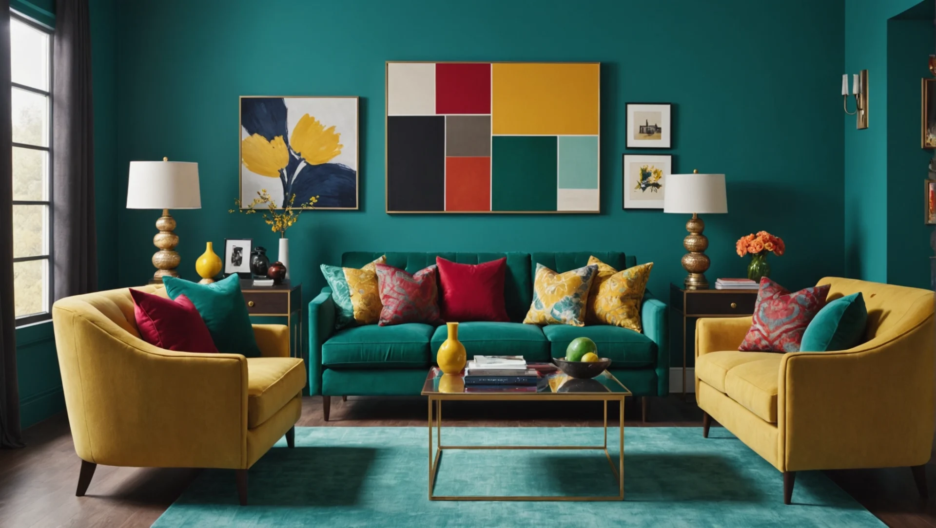 Osez les couleurs audacieuses pour transformer votre salon